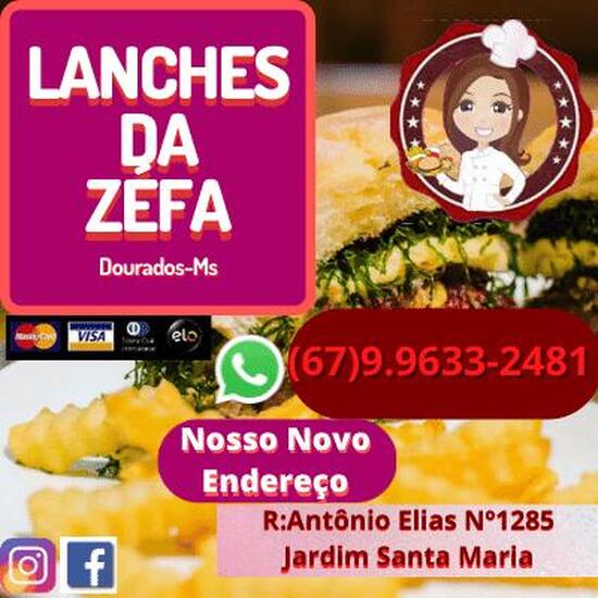 Menu at Lanches Da Zefa restaurant, Dourados