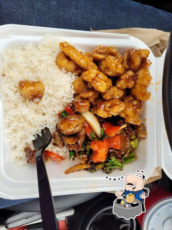 Menu at Panda Express fast food, Monroeville, William Penn Hwy