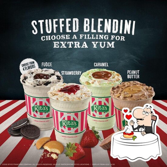 Menu at Rita's Italian Ice & Frozen Custard desserts, Gulf Shores
