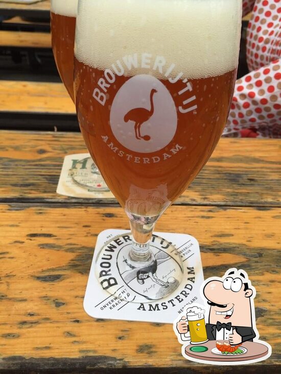 Menu at De Biertuin East, Amsterdam, Linnaeusstraat 29