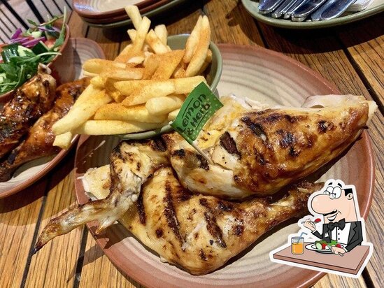 Menu at Nando's fast food, Melbourne, Mezzaneine Level