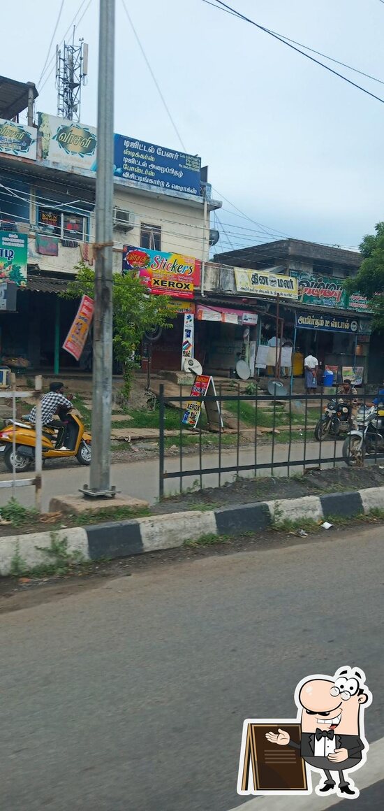 Menu at Amirtham tea stall, Singaperumal Koil