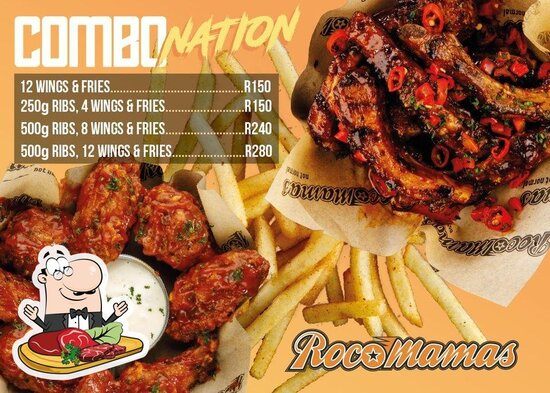 Menu at RocoMamas Grove Mall restaurant, Pretoria, Shop L35