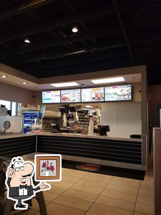 Menu at Burger King fast food, Grimes, 1st St