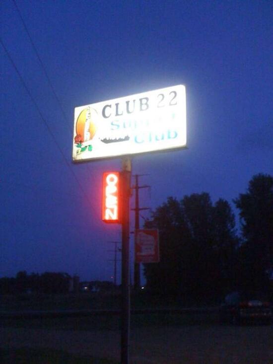 Menu at Club 22, USA, N3925 Friendship Cir