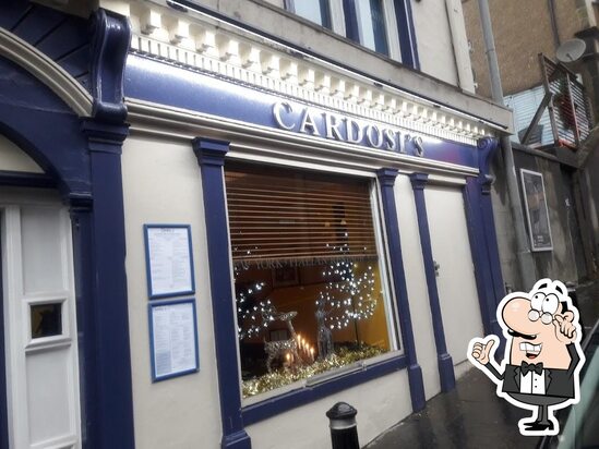 Menu at Cardosi's restaurant, Paisley, 4 Storie St