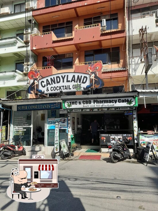 Menu at Candy land, Pattaya City