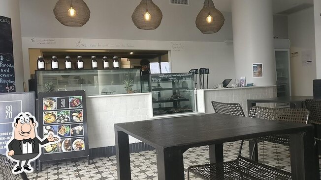 Menu at Sozo Café restaurant, Tweed Heads