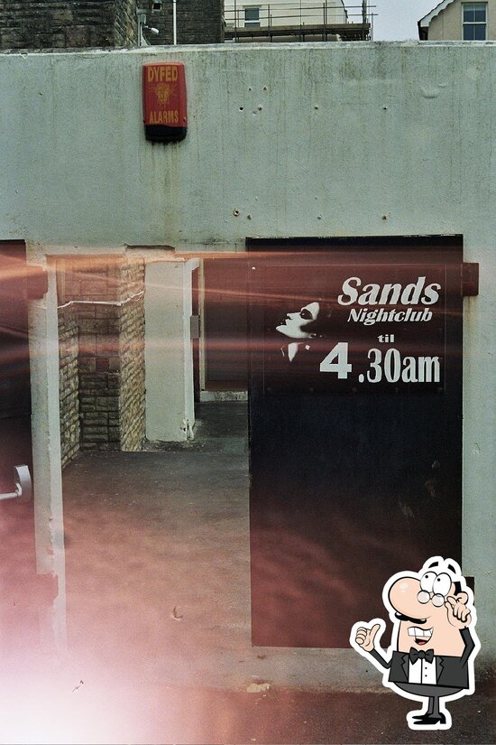Menu at Sands Nightclub, Saundersfoot