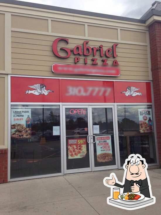 Menu at Gabriel Pizza restaurant, Clarence-Rockland, Chamberland St