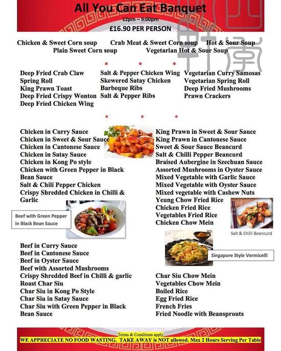 Menu at Eastern Diner Restaurant, Liverpool