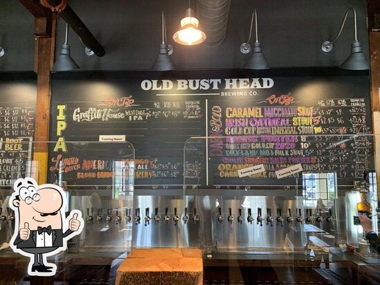Menu at Old Bust Head Brewing Company restaurant, Vint Hill Farms