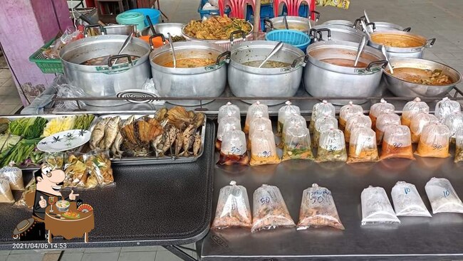 Carta del restaurante ข้าวแกงคุณแต้ว@บางคล้า, Bang Khla