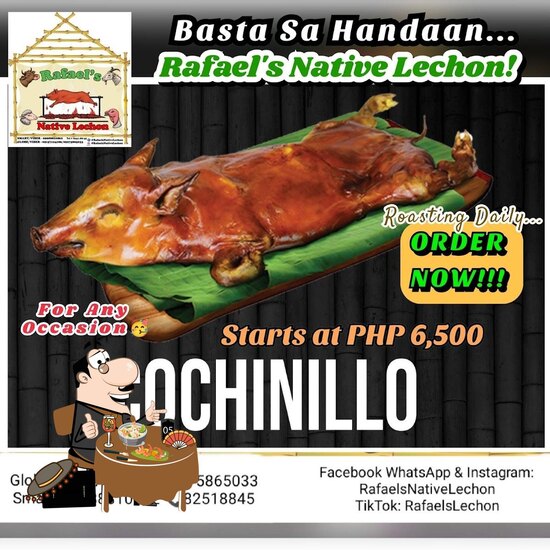 Menu at MaCheRaf Lechon House restaurant, Cainta
