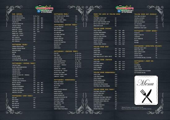 Menu at OOTTUPURA FAMILY RESTAURANT, Nenmara