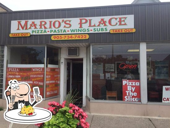 Menu at Mario's Place restaurant, Welland
