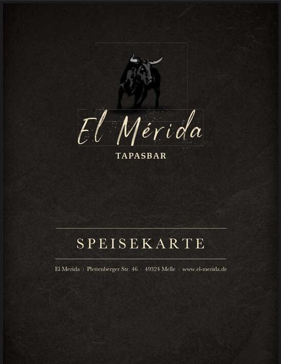Carta de El Mérida • Tapasbar, Melle