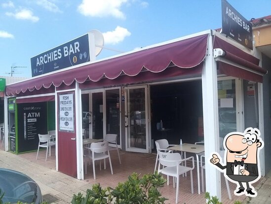 Menu at Archies Bar, Palmanova
