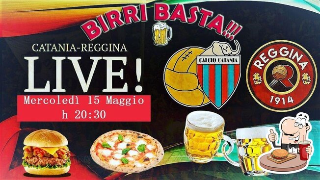 Menu at Birri Basta restaurant, Reggio Calabria