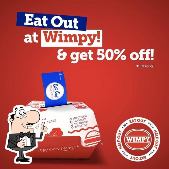 Menu at Wimpy restaurant, Brighton