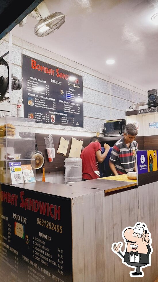 Menu at Bombay Sandwich, Dakshin Rajyadharpur