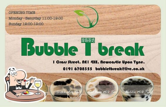 Bubble T Break, Newcastle upon Tyne - Restaurant menu, prices and reviews