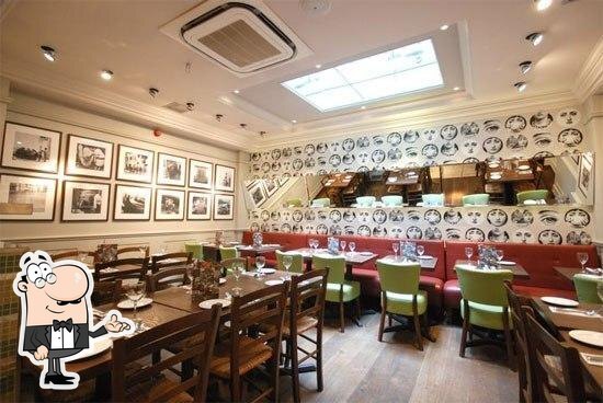 Menu at Spaghetti House restaurant, London, 12 Woodstock St