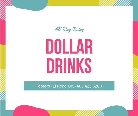 Menu at Tooters Chicken restaurant, El Reno