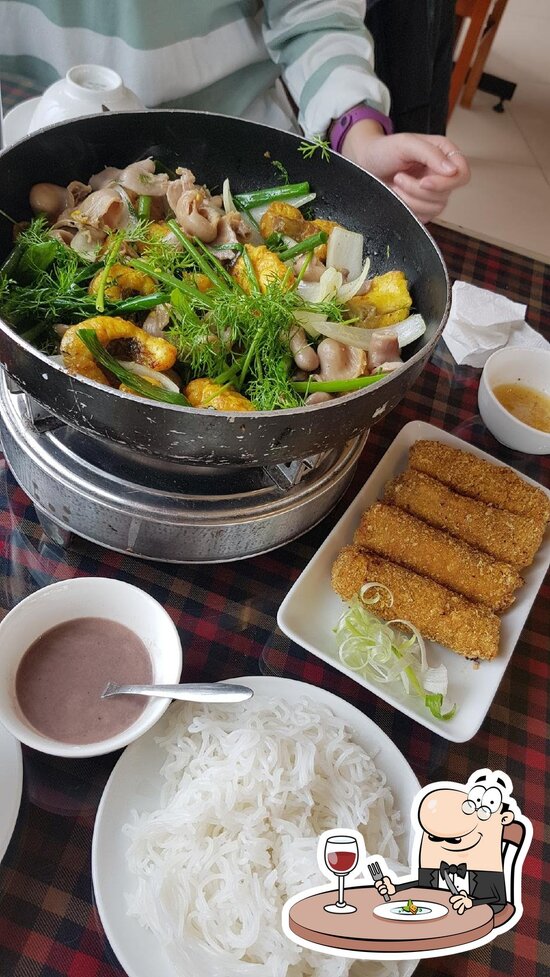 Menu at Ông già chả cá restaurant, Hanoi