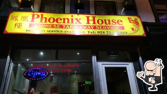 Menu at Phoenix House restaurant, Strabane