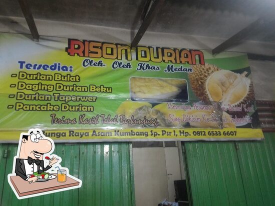 Menu at Rison Durian cafe, Medan
