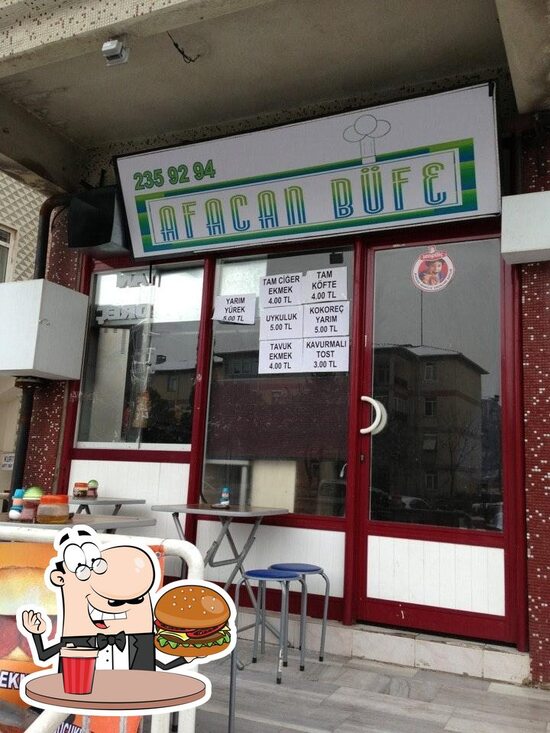 Menu at Afacan Bufe, Edirne