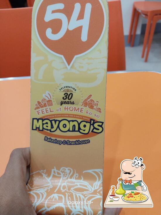 Carta de Mayong's Bakeshop and Snackhouse, Tacloban
