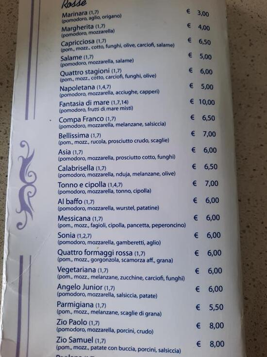 Speisekarte von Ristorante Flora solo qualità, Paola, Via Lungomare ...