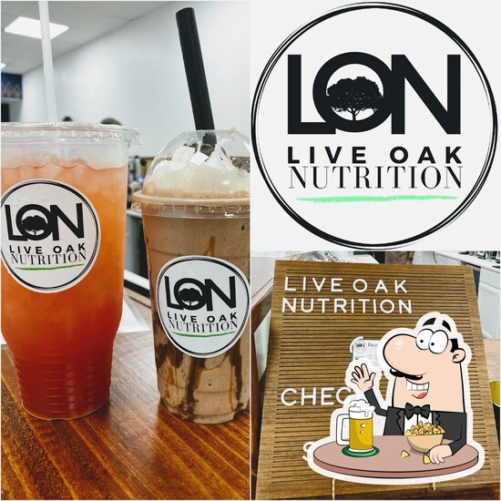 Menu at Live Oak Nutrition pub & bar, Live Oak