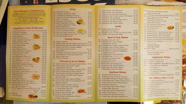 Menu at Golden Inn Chinese Takeaway fast food, Downton