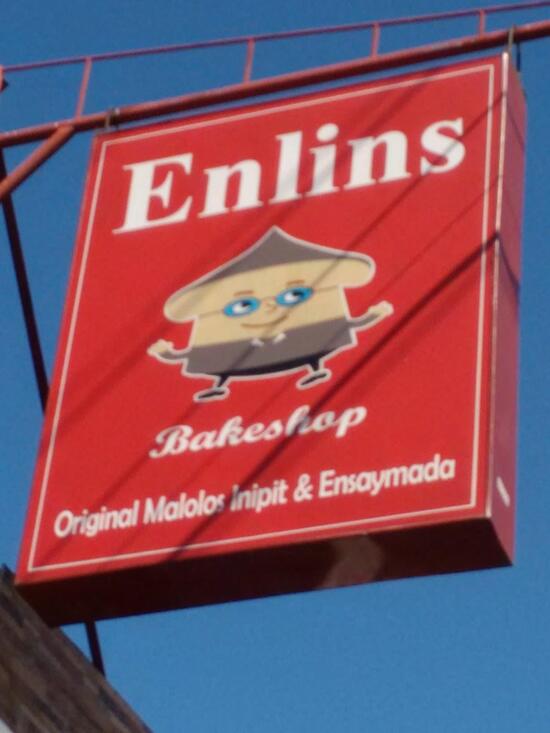 Menu at Enlin's Bakery, Malolos