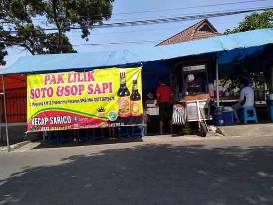 Menu at Soto dan Sop Sapi Pak Lilik restaurant, Sendangadi