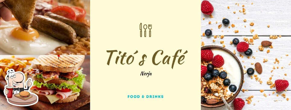 Menu at Tito´s Cafe, Nerja