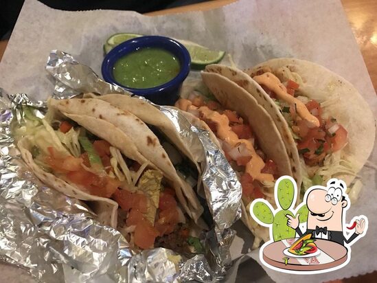 Menu at Breaking Taco restaurant, Mahomet