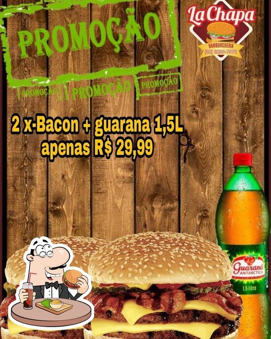 Menu em La Chapa Hamburgueria restaurante, Juiz de Fora, R. Olga Burnier