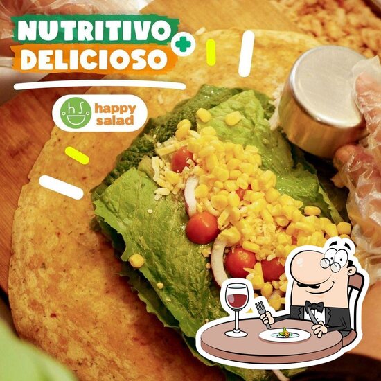 Menu at Happy Salad, Mexicali, Calle Novena