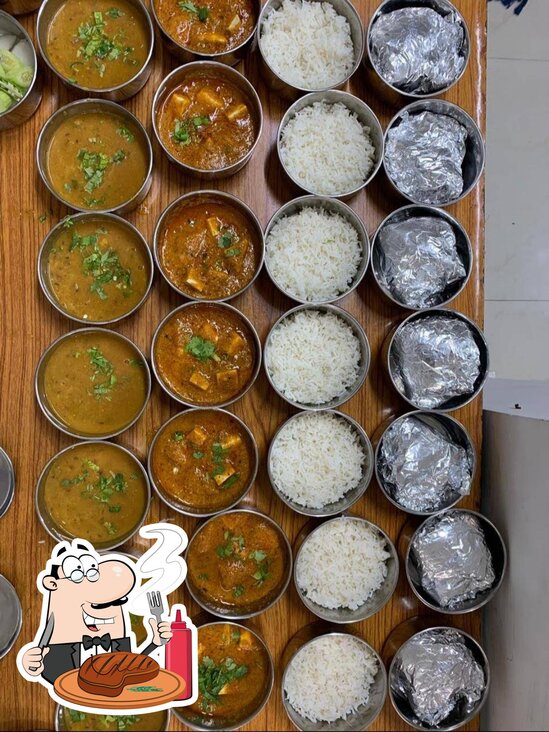 Menu at Shri Balaji mess and tiffin center, Jaipur