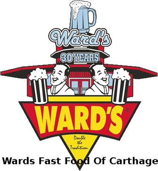 Menu at Ward's Restaurant, Carthage