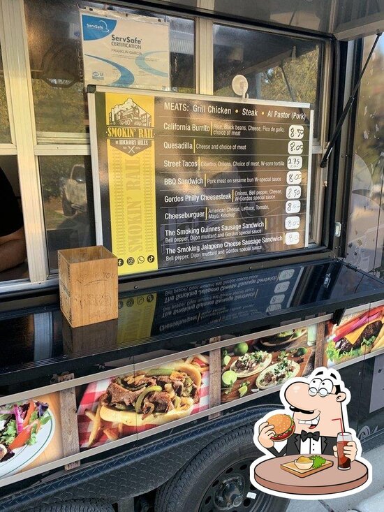 Menu at Smokin’ Rail, Indian Land