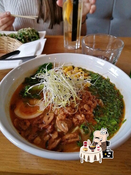 Menu at Meso Ramen restaurant, Gdańsk, Spichrzowa 19