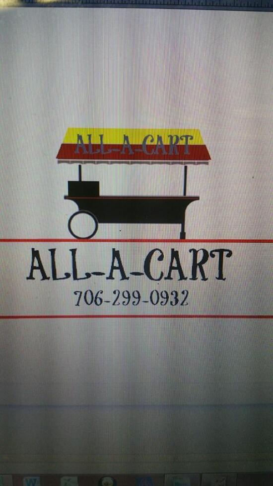 Menu at All-A-Cart restaurant, Jasper