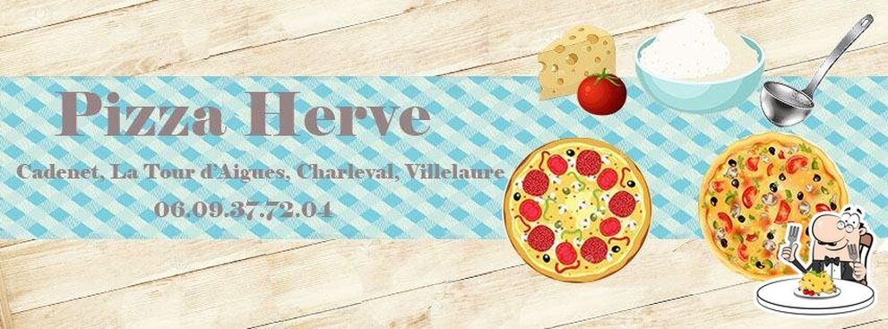 Menu at Chez Hervé restaurant, Cadenet