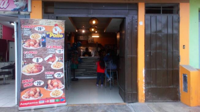 Menu at Don pollo restaurant, Lurin
