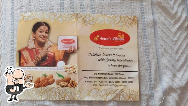 Menu at Hema's kitchen, Chennai, 63-312